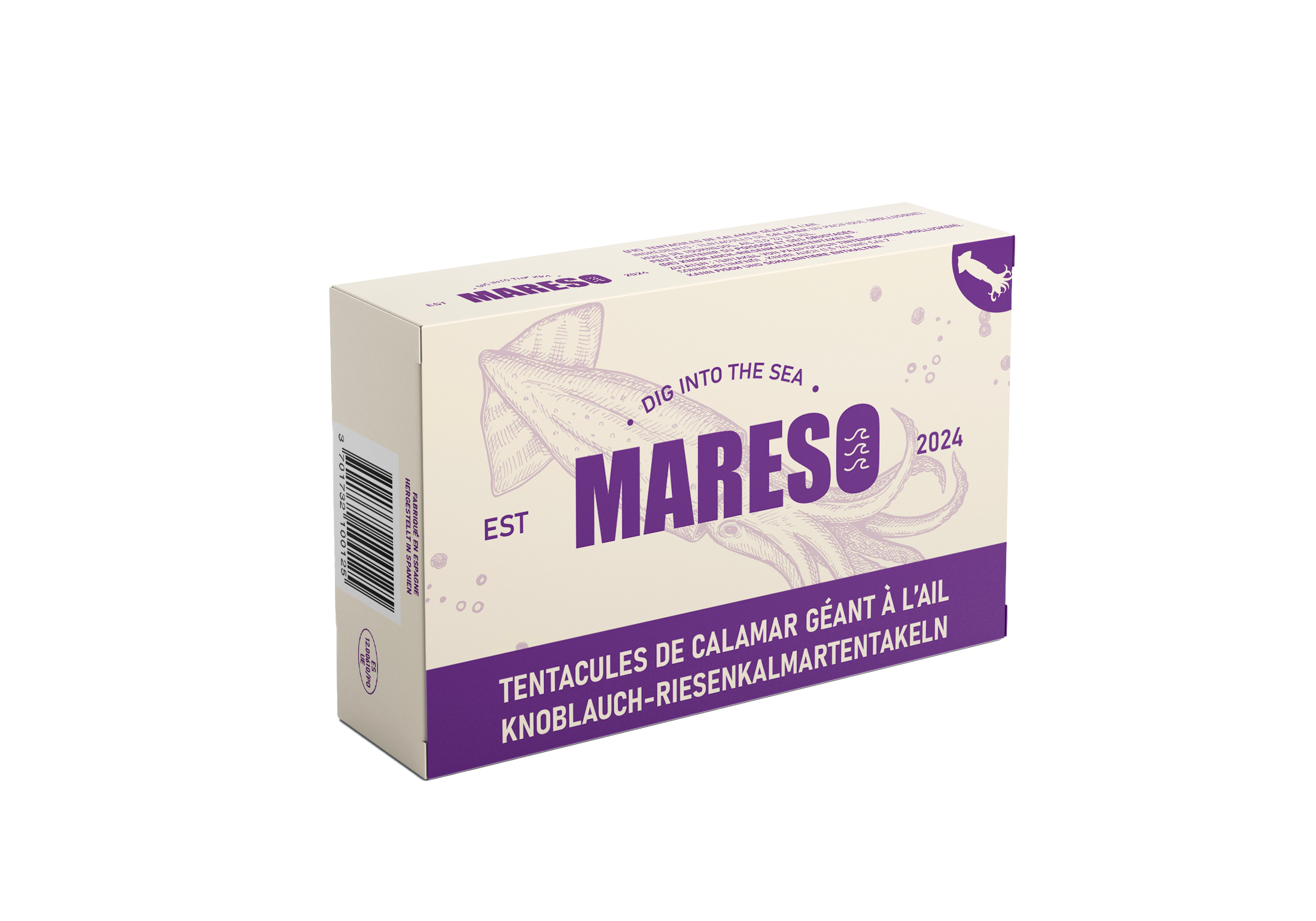 Calamar à l'ail Mareso Conserve OL120 111g – Agorane